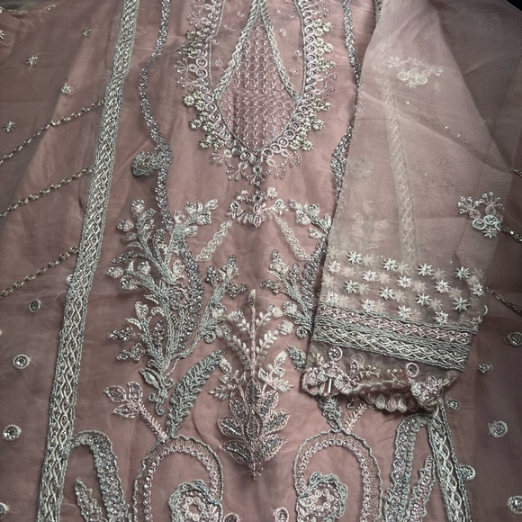 Dresses | Nude Cross Stitch 224 Pakistani Embroidered Dress | Poshmark